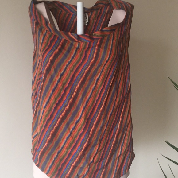 Haute Hippie | Tops | Haute Hippie Early Aughts Multicolored Silk Cowl ...